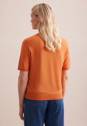 Seidensticker Strickpullover Schwarze Rose 1/2 Rundhals