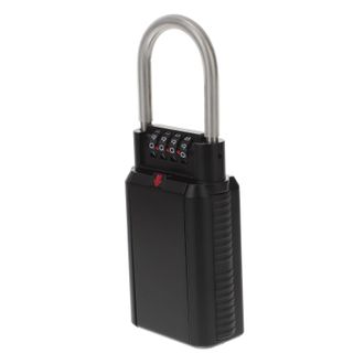 Angoily Wandmontierter Metallschl&uuml;sselkasten Mit 4-stelligem Zahlenschloss Tragbarer Sicherheitsschlie&szlig;fach F&uuml;r Schl&uuml;sselaufbewahrung Bei Reisen Und Outdoor