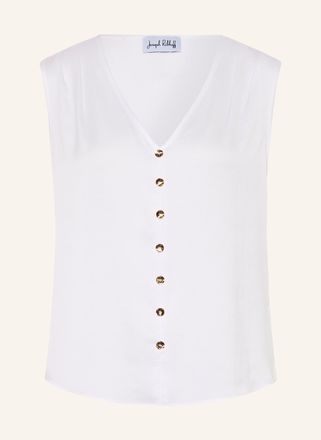 Joseph Ribkoff Blusentop Aus Satin weiss
