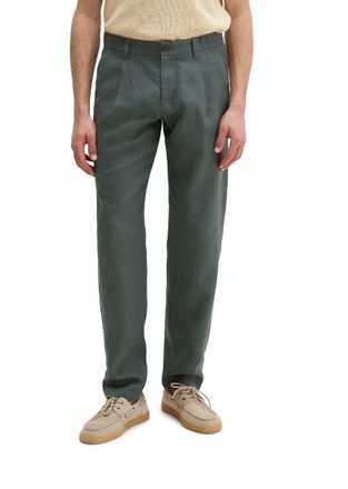 Marc O'Polo Leinenhose MARC OPOLO Osby jogger pleats, Herren, Gr. 34, L&auml;nge 30, skipping stone, Web, Obermaterial: 100% Leinen, normal, Hosen