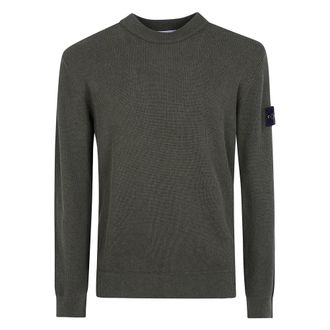 Stone Island Rundhals-Pullover - - Knitwear - Herren - Gr&uuml;n - XL