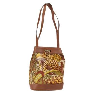 Ferragamo Pre-owned Canvas Bucket Bag - - Pre-owned - Damen - Mehrfarbig - ONE SIZE