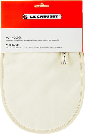 LE CREUSET Topflappen, 100% Baumwolle, 32 cm lang, cremefarben