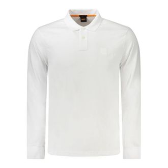 HUGO BOSS Passerby Langarm Poloshirt - - Tops - Herren - Wei&szlig; - 2XL