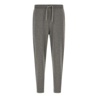 Brunello Cucinelli Homme, Pantalons, Gris, Taille: S Joggers en m&eacute;lange de coton