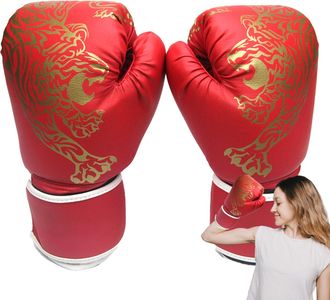 Generic Box-Trainingshandschuhe - PU-Handschuhe f&uuml;r Kinder und Erwachsene, Tiger-Druck, unisex, strapazierf&auml;higes PU-Leder f&uuml;r Sportschutz, ideal f&uuml;r Kinder, 