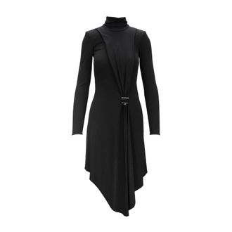 Elisabetta Franchi Gold Detail Hemdblusenkleid - - Dresses - Damen - Schwarzk - XS