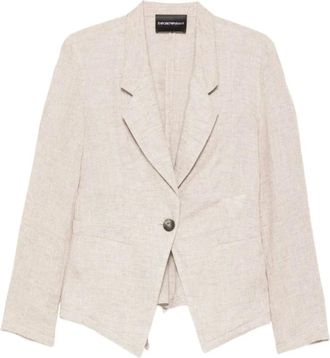 Emporio Armani Femme, Vestes, Beige, Taille: 40 FR Blazer