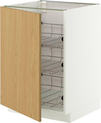 IKEA METOD Unterschrank mit Drahtk&ouml;rben