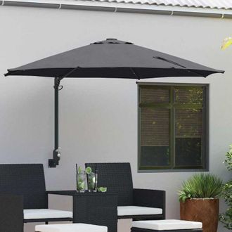 vidaXL Vidaxl - Parasol de jardin Anthracite, Noir 248 x 248 x 148 cm