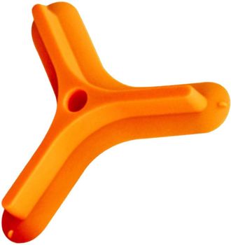 Cabilock Silikon-trenner Mit Drei Fächern Haushaltsspender Für Lebensmittel Küchenwerkzeug Zum Trennen Und Fixieren Von Lebensmitteln Orange