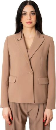 D.exterior Femme, Vestes, Brun, Taille: 40 FR Giacca in cady