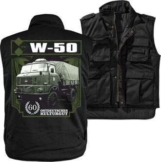 Spass Kostet Herren Ranger Weste W50 (R&uuml;ckendruck) gef&uuml;ttert Lkw 60 Jahre IFA DDR VEB legende