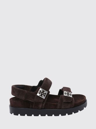 Tory Burch Sandales Mellow en daim avec plateforme et logo Double T