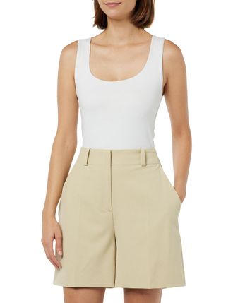 HUGO BOSS Womens Hatisi Shorts, Medium Beige265, 32