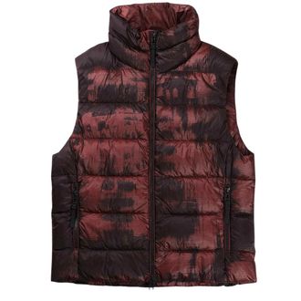 Belstaff Abstrakte Daunenjacke In Lavarot Mit Lorbeermuster