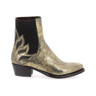 Pantanetti Goldene Cowboy-Stiefel - - Shoes - Damen - Mehrfarbig - 37 EU