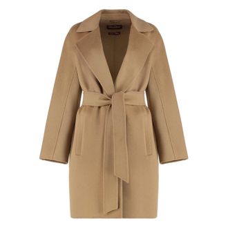 Max Mara Woll- und Kaschmirmantel - - Coats - Damen - Beige - S