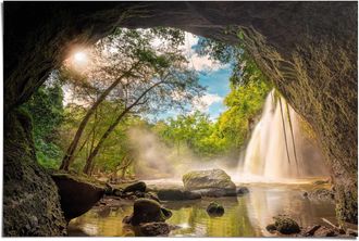 Reinders Poster, Cave View, Wohnzimmer, Poster, Wanddeko, Room Decor, 150 gr. gl&auml;nzend Bilderdruckpapier, Gr&uuml;n, 61 x 91,5