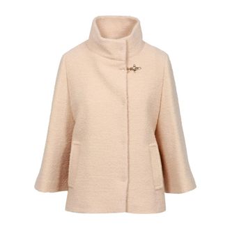 Fay Geometrischer Wollmantel - - Jackets - Damen - Beige - XS