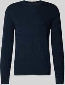 Joop Strickpullover mit gerippten Abschl&uuml;ssen Modell Raikon