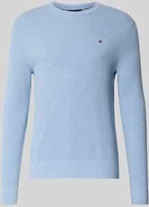 Tommy Hilfiger Regular Fit Strickpullover aus reiner Baumwolle