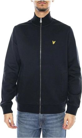 Lyle & Scott Homme, Sweatshirts et sweats &agrave; capuche, Bleu, Taille: XL Brushback Full Zip SweaT-shirt