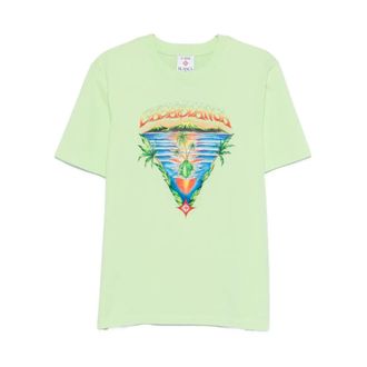 Casablanca Graphic T-shirt - - Tops - Herren - Gr&uuml;n - S