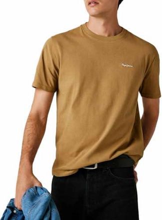 Pepe Jeans London Contrast Connor T-Shirt, Marron (Camel Beige), XL Homme