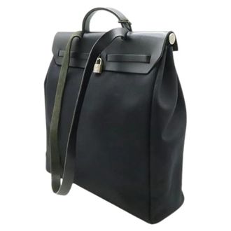 Herm&egrave;s Pre-owned Vintage Canvas Shoulder Bag - - Pre-owned - Damen - Schwarzk - ONE SIZE