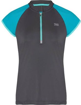 Tao Nachhaltiges Damen Funktions kurzarm Zip-Shirt HANAMI