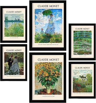 Nacnic Fiche daffichage Monet. Painter Gallery. Peintures d&eacute;coratives pour votre salon, chambre, maison. Impressions dart mural. Tailles A4 et A3