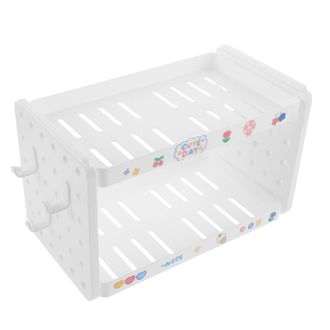 IFUNDOM Tisch Organizer Schreibtischregal Stapelbar aus Robustem Kunststoff mit Stiftehalter und Mehrstufigem Aufbewahrungssystem f&uuml;r B&uuml;ro Schule und Homeoffi