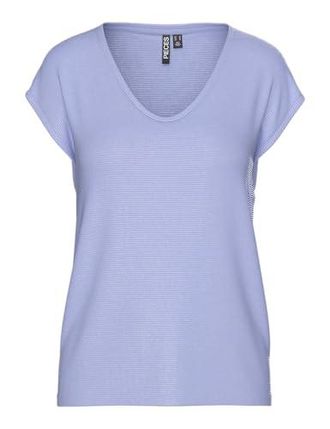 Pieces Pcbillo T-Shirt Lurex Stripes JRS Noos BC, Baby Lavender, M