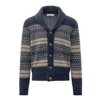 Brunello Cucinelli Strickjacke - - Knitwear - Herren - Mehrfarbig - XL
