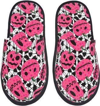 Generic Chaussons Femme Homme Imprim&eacute; Citrouilles DHalloween Chausson Hommes Adultes Confort Pantoufle, Pour Mariage, Int&eacute;rieur Ext&eacute;rieur, F&ecirc;te, M