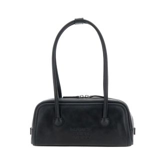 Marge Sherwood Femme, Sacs, Noir, Taille: ONE Size Sac &agrave; main en cuir noir