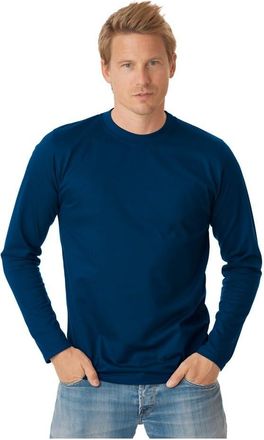 Trigema Herren 636501 Langarmshirt, Night-Blue, XS EU