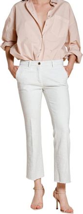 Mason's Femme, Pantalons, Bleu, Taille: 36 FR New York Trumpet Chino Pants
