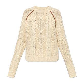 Diesel Femme, Pulls, Beige, Taille: 42 FR Pulls &agrave; col rond