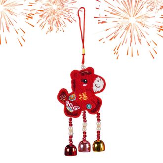 Generico Chinesisches Neujahrsfest 2026 Pferd - Figuren im Cartoon-Stil | Chinesisches Neujahrsfest - f&uuml;r Zuhause, Fr&uuml;hlingsfeier, T&uuml;r, Fenster, Tisch und