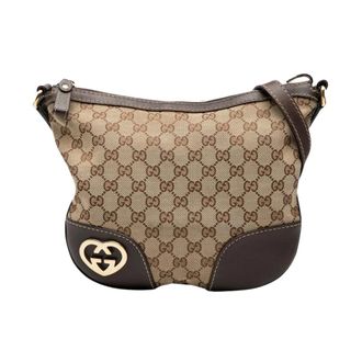 Gucci Sac bandouli&egrave;re &agrave; motif Pre-owned - Femme - Pre-owned - Brun - Taille: ONE Size