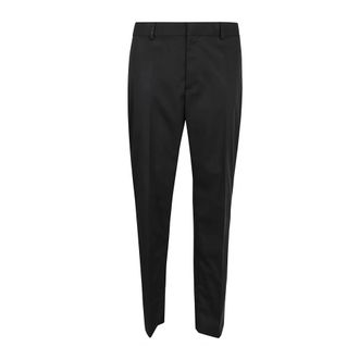 Off-white Schwarze- schmale Hosen mit Rei&szlig;verschluss - - Trousers - Herren - Schwarzk - L
