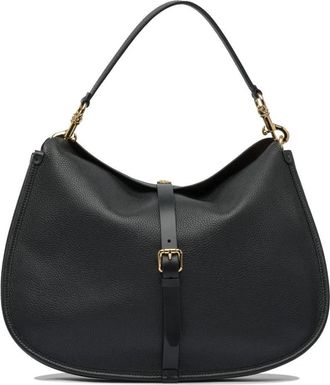 Etro Etro Hobo Bags - Curved Leather Shoulder Bag - Gr. unisize - in Schwarz - f&uuml;r Damen