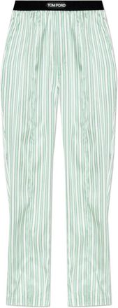 Tom Ford Homme, V&ecirc;tements de nuit et de d&eacute;tente, Vert, Taille: XL Bas de pyjama en soie
