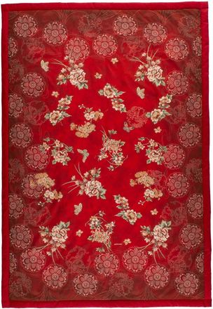 Bassetti ESPERIDI Plaid aus 100% Baumwolle in der Farbe Rot R1, Maße: 135X190 cm - 9333428