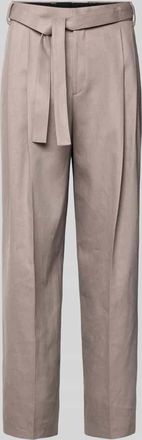 HUGO BOSS Regular Fit Weite Hose aus Hanf -Lyocell-Mix Modell FEDIX244F1X