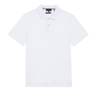 Ted Baker Zeiter Slim Soft Touch Wei&szlig;es Polohemd