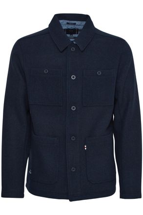 FQ1924 FQOliver Herren Overshirt Hemdjacke Jacke mit Brusttaschen Umlegekragen Knöpfen Regular fit, Größe:XL, Farbe:Salute (194011)