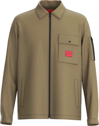 HUGO BOSS Hugo - Hemdjacke f&uuml;r Herren, Baumwolle (Gr&uuml;n)
